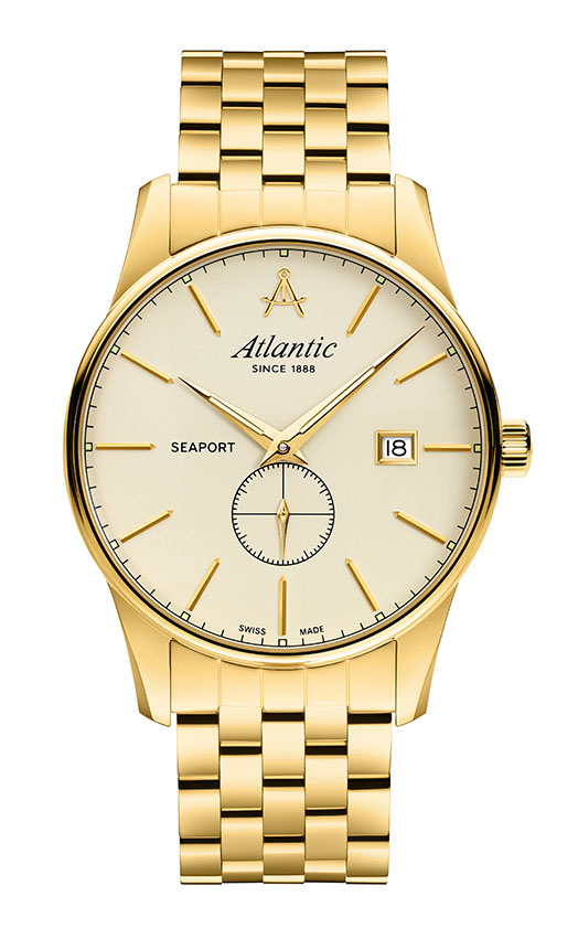Seaport Small Second | Yellow Gold PVD – Atlantic Watches
