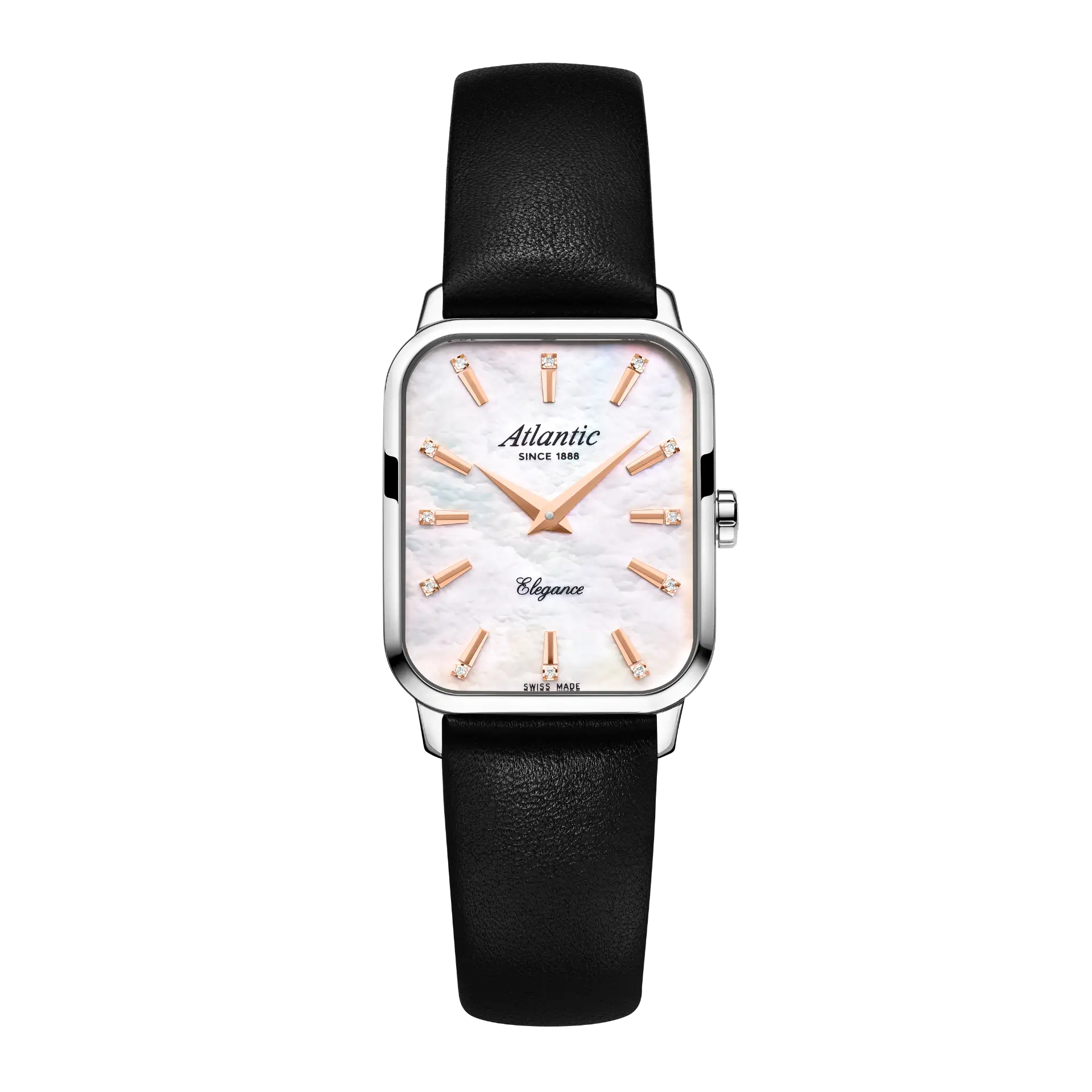 Elegance Belle | Mother Of Pearl Dial on Leather Strap – Atlantic Watches